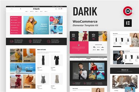 Download Darik Fashion Woocommerce Elementor Template Kit