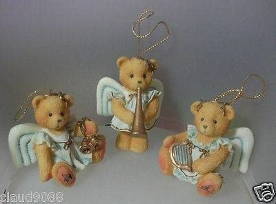Cherished Teddies Angel With Bells Ornament Image