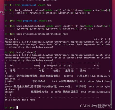 实验六：spark Spark Sql实验sc Sparkcontextmasterappname Csdn博客