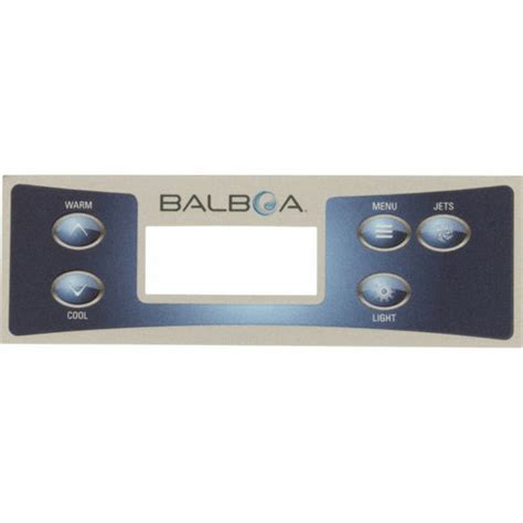 Balboa Spa Topside Overlay Only 1 Pump Tp500 6 Button 17284