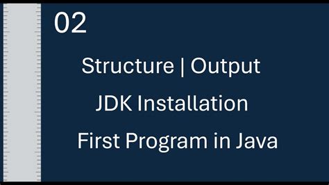 Structure Of Java Program Output Jdk Installation For Windows11 Execution Of Firstprog In