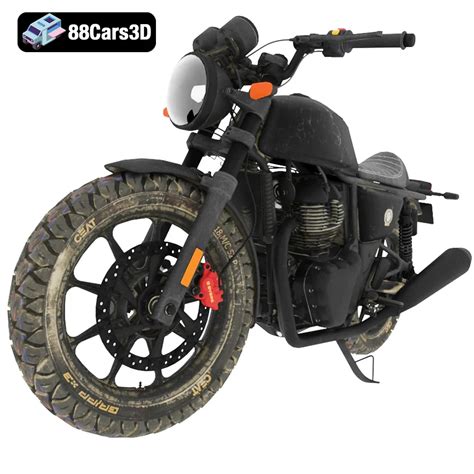 Royal Enfield Continental Gt 650 3d Model Classic Café Racer 3d