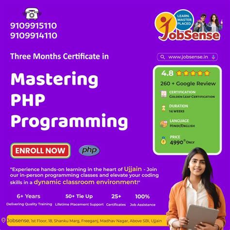 Jobsense Institute On Linkedin Webdevelopment Php Programming Course Dynamic Website