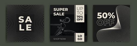 패션 현대 소셜 미디어 판매 게시물 템플릿 세트입니다 벡터 편집 가능한 판매 프로모션 배너 0명에 대한 스톡 벡터 아트 및 기타 이미지 Istock