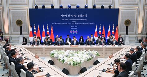 한일중 Fta협상 가속·지식재산 성명 채택 경제협력 복원 본격화