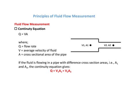 Principles Of Fluid Flow Measurementpdf Physics Science