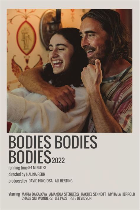 Bodies Bodies Bodies 2022 Movie Posters Lee Pace Couple Photos