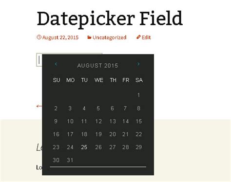 WP Datepicker Pro PHPrudent Buyings