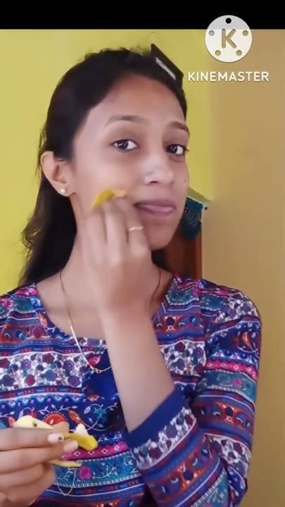 I Rubbed Banana Peel🍌 On My Face Banana For Glowing Skinshorts
