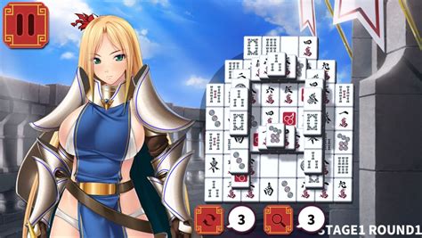 Mahjong Strip Solitaire Harem Guild Official Promotional Image Mobygames