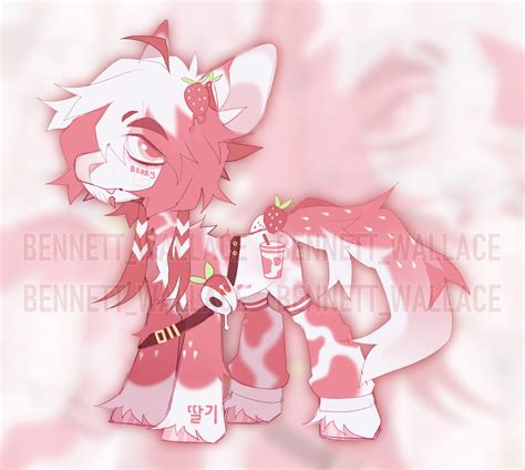 Strawberry Milkshake Closed By Bennettwallace On Deviantart