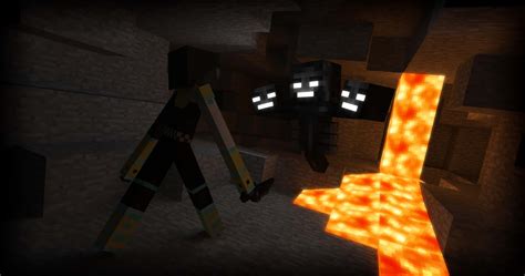 Download The Mighty Minecraft Wither Boss In Its Fearsome Form