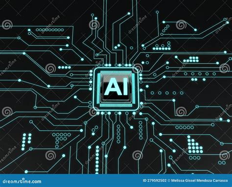 Isometric Futuristic Artificial Intelligence AI Analysis With Modern