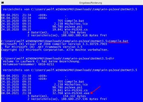 powershell scripts kompilieren mit win ps2exe windowspro