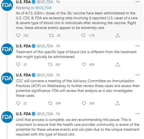 Us Calls For Pause On Johnson And Johnson Covid 19 Vaccine After 6