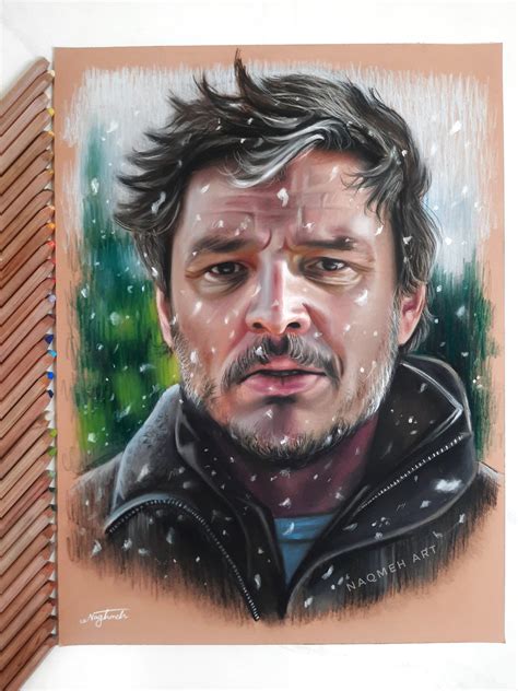 Heres My Second Pastel Drawing Of Pedro Pascal As Joel Miller🥰hope You Like It🥹🫶 R