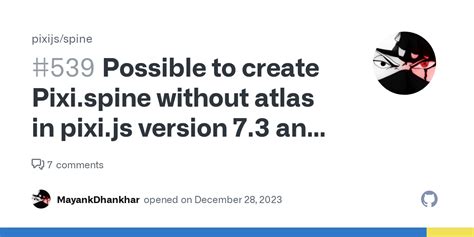 Possible To Create Pixispine Without Atlas In Pixijs Version 73 And