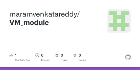 GitHub Maramvenkatareddy VM Module