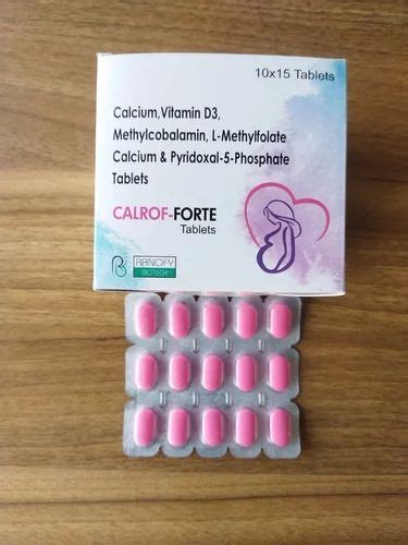 Calcium 1250mg Vit D3 2000iu Methylcobalamin 1500mcg L Methylfolate 1mg