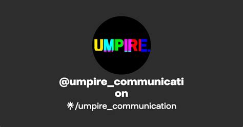 Umpire Communication Instagram Facebook Linktree