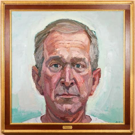 George W Bushs Painting Teacher Shows What He Can Do With A Quilt In