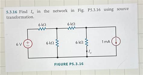Solved Find Io In The Network In Fig P Chegg