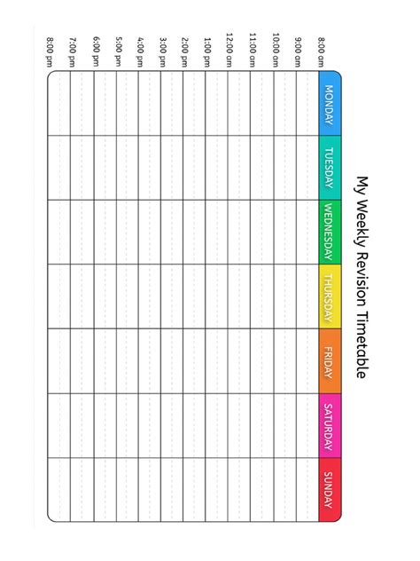 Revision Planner Pdf