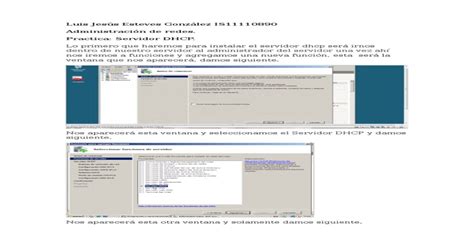 Manual Para Crear Un Servidor Dhcp Pdf Document