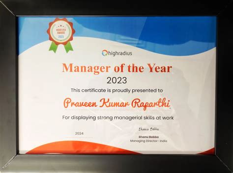 Praveen Kumar Raparthi Pmp® Csm® On Linkedin Gratitude Manageroftheyear Teamwork