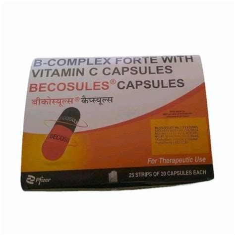 B Complex Forte Vitamin C Becosules Capsules At ₹ 55box In Bengaluru
