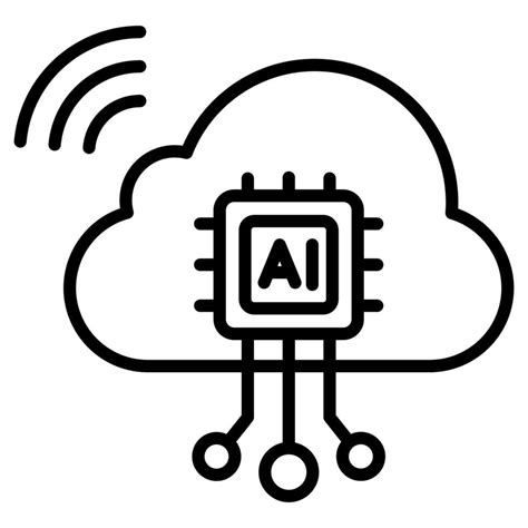 Iot Intelligence Icon Line Vector Illustration 38493545 Vector Art At