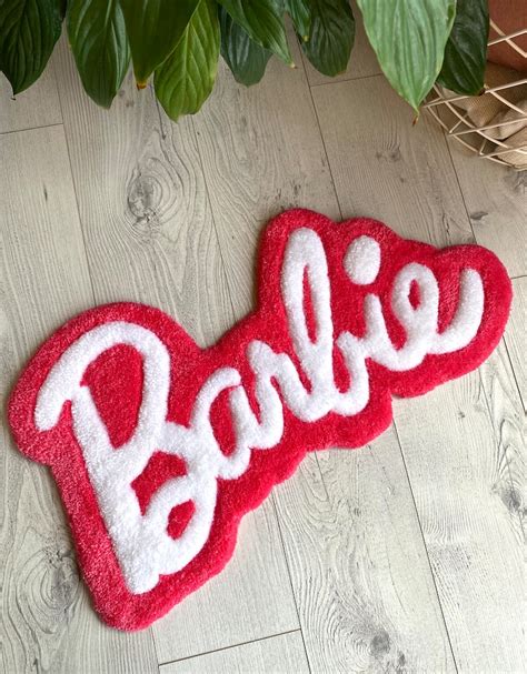 Custom Barbie Pink Tufted Rug Handmade Etsy