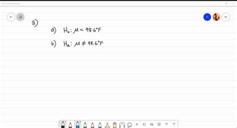 SOLVED A Formal Hypothesis Test Is To Be Conducted Using The Claim That The Mean Body