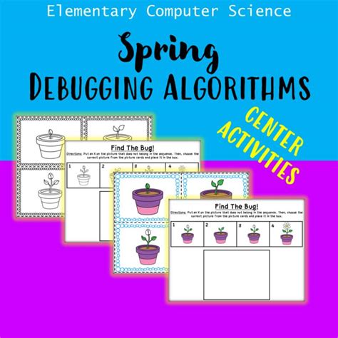 Spring Debugging Algorithms Center Activities By Teacher Zendo Creations
