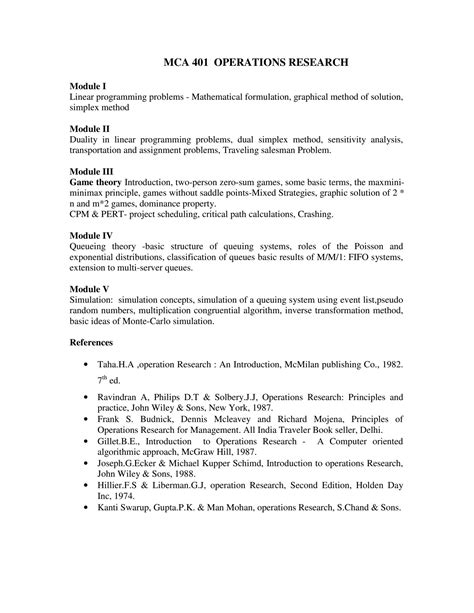 Solution Mca Notes Sem Iii Operation Research Studypool