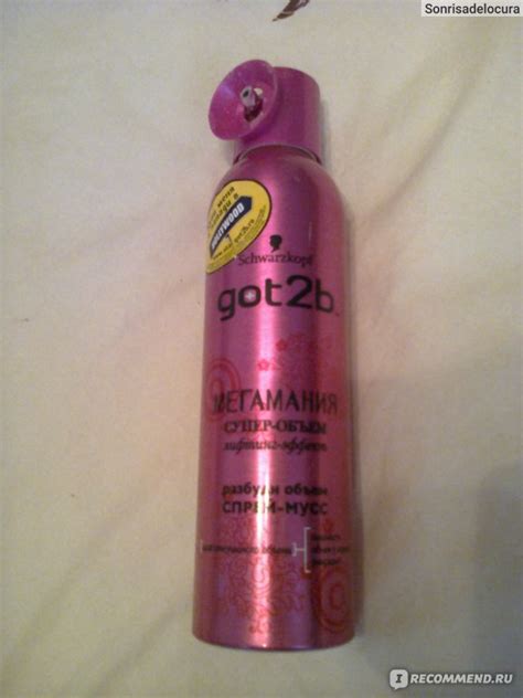 Спрей-мусс для укладки волос Schwarzkopf got2b МЕГАМАНИЯ СУПЕР-ОБЪЕМ ...