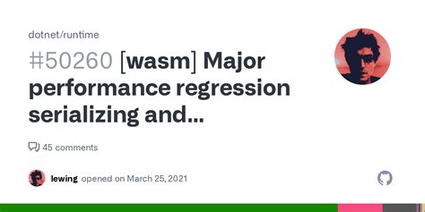 Wasm Major Performance Regression Serializing And Deserializing Json