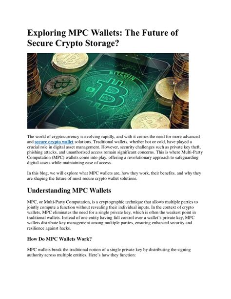 ppt exploring mpc wallets powerpoint presentation free download id