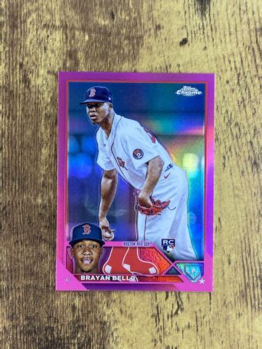 Brayan Bello 2023 Topps Chrome Pink Refractor 57 Boston Red Sox Rookie