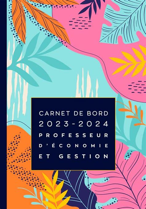 Carnet de bord 2023 2024 professeur économie et gestion