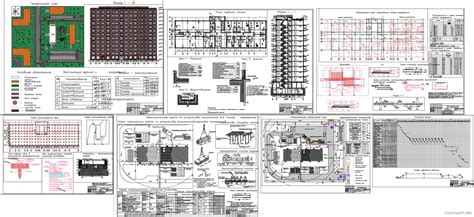 Курсовые и дипломные проекты Многоэтажные жилые дома скачать Dwg