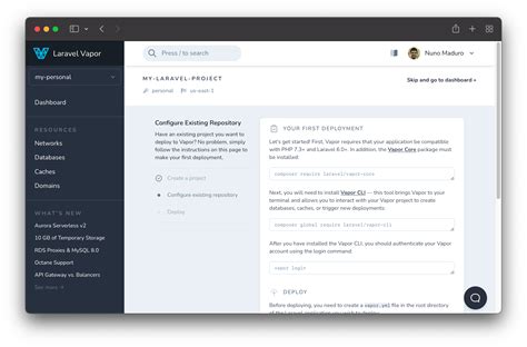 Vapor Github Integration Scaffolding Laravel