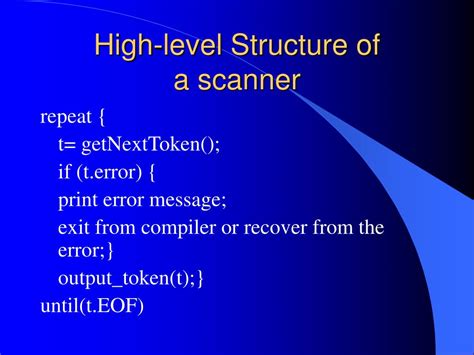 Ppt Lexical Analysis Scanner Contd Powerpoint Presentation Free