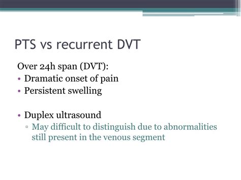 Ppt Post Thrombotic Syndrome Powerpoint Presentation Free Download