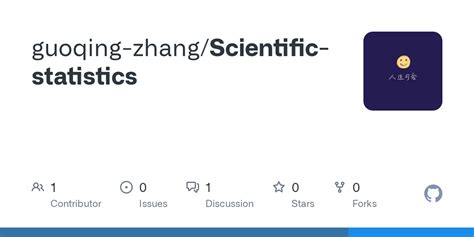 Github Guoqing Zhangscientific Statistics