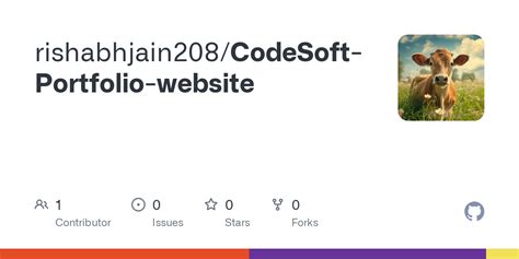 GitHub Rishabhjain208 CodeSoft Portfolio Website