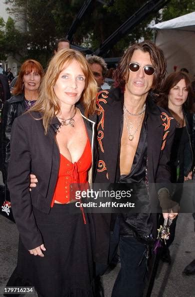 Elyssa Perry And Joe Perry During 2002 Mtv Icon Aerosmith Arrivals