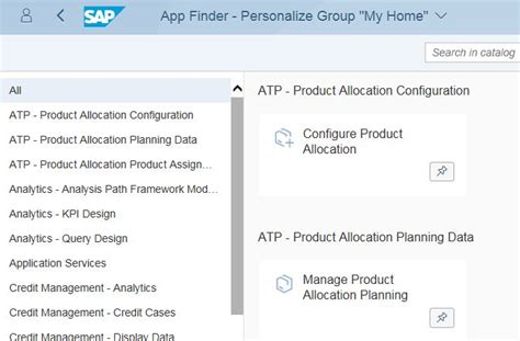 Personalize Fiori Launchpad Tile Group Using App Finder Personalised