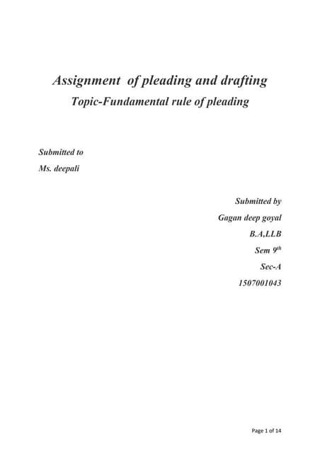 Drafting And Pleading And Conveyancing Pdf
