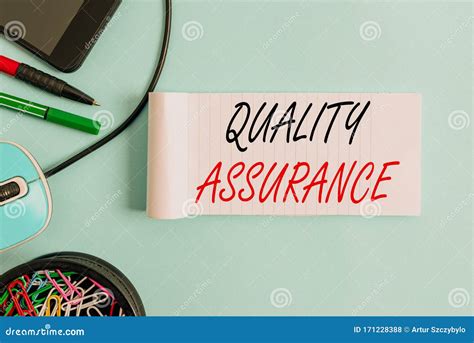 Conceptual Hand Writing Showing Quality Assurance Business Photo Showcasing Preventing Mistakes